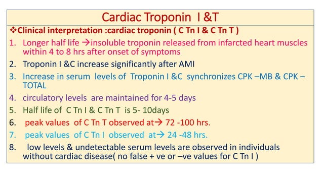 Cardiac profile tests(biochemical ) | PDF