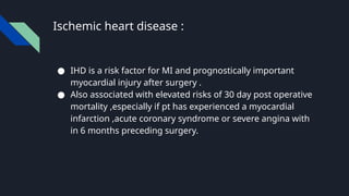 Anesthetic Management of Cardiac Patient in Non-Cardiac Surgery | PPTX