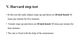 Cardiacpulmonary efficiency test by Pandian M | PPTX