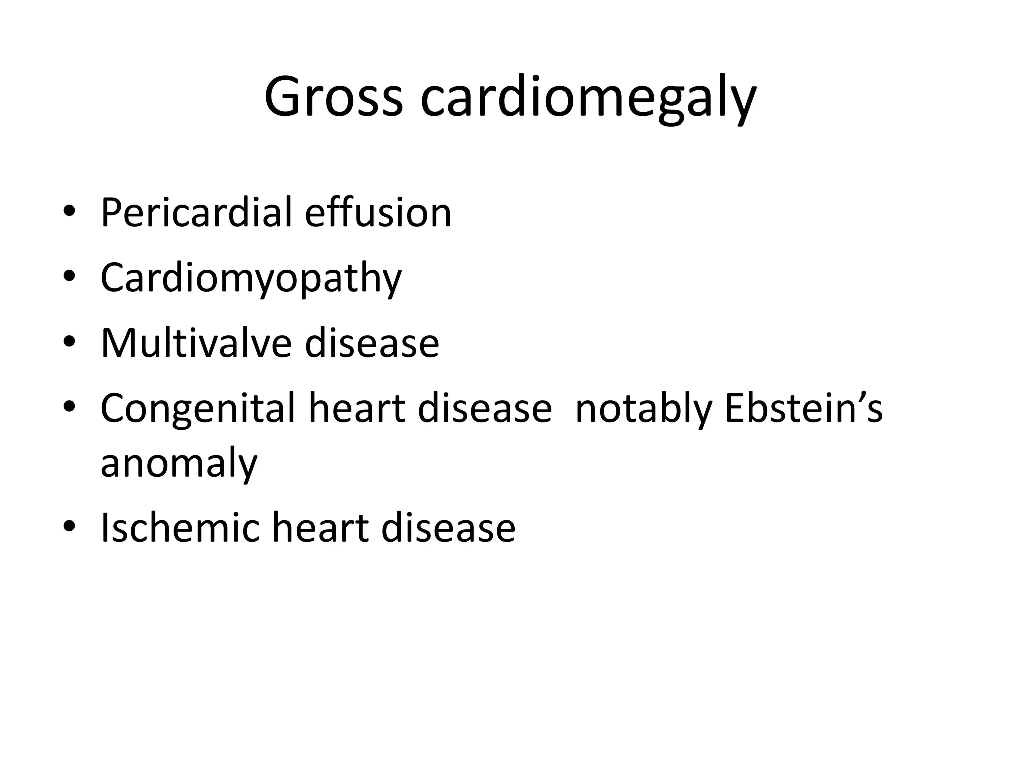 Radiographic approach to cardiac enlargement | PPTX
