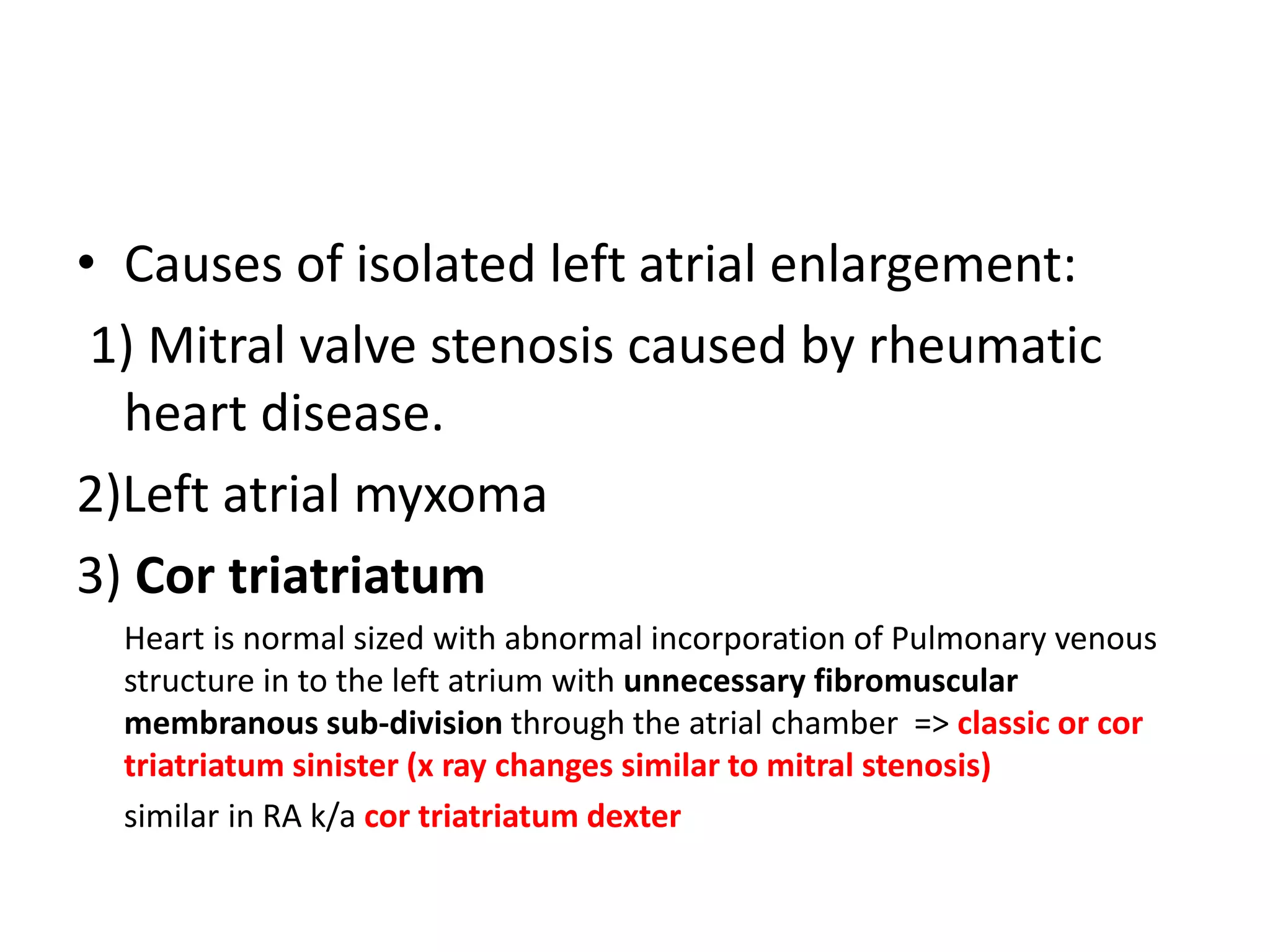Radiographic approach to cardiac enlargement | PPTX