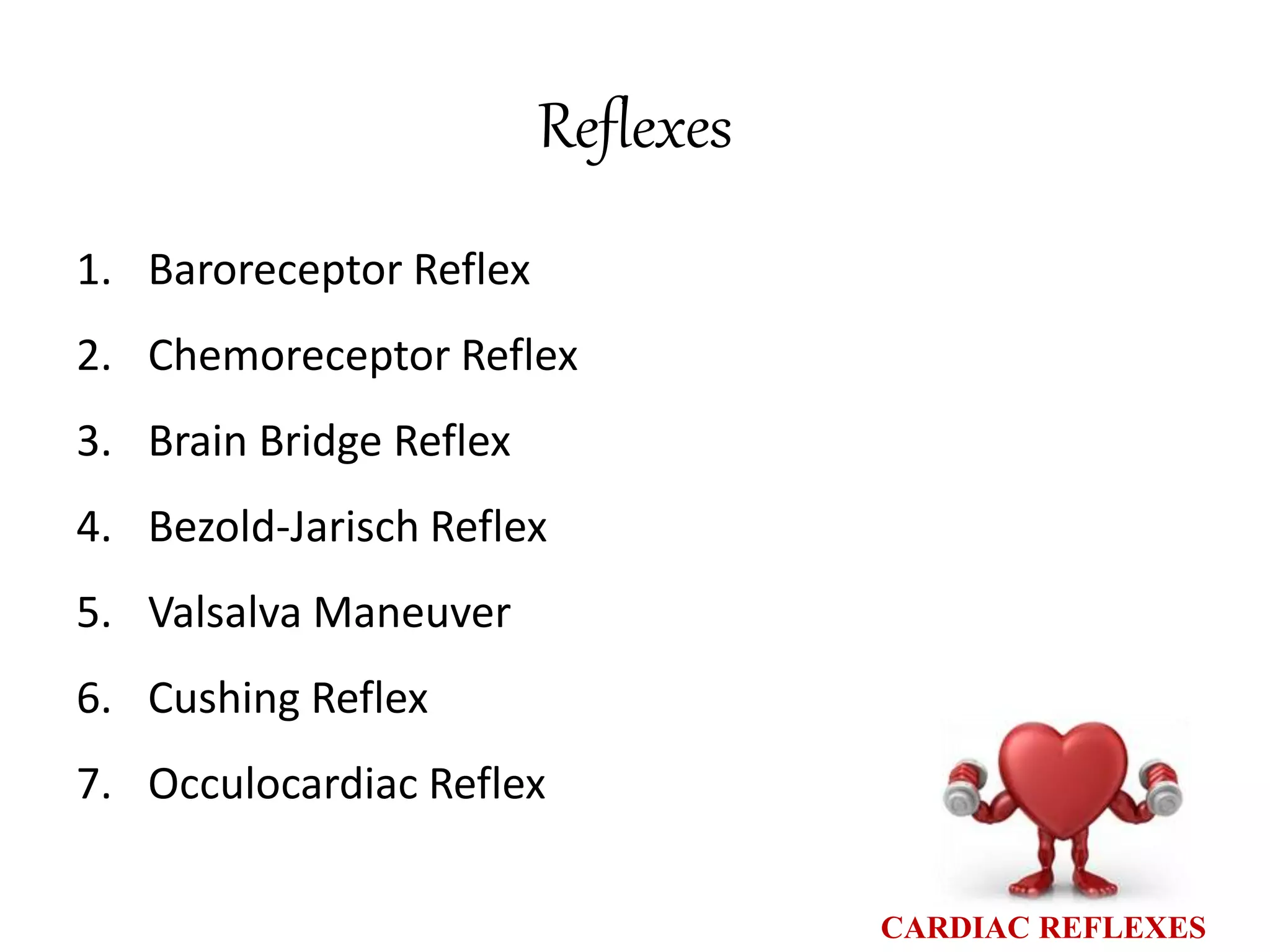 Cardiac reflexes & Anaesthetic Implications | PPTX