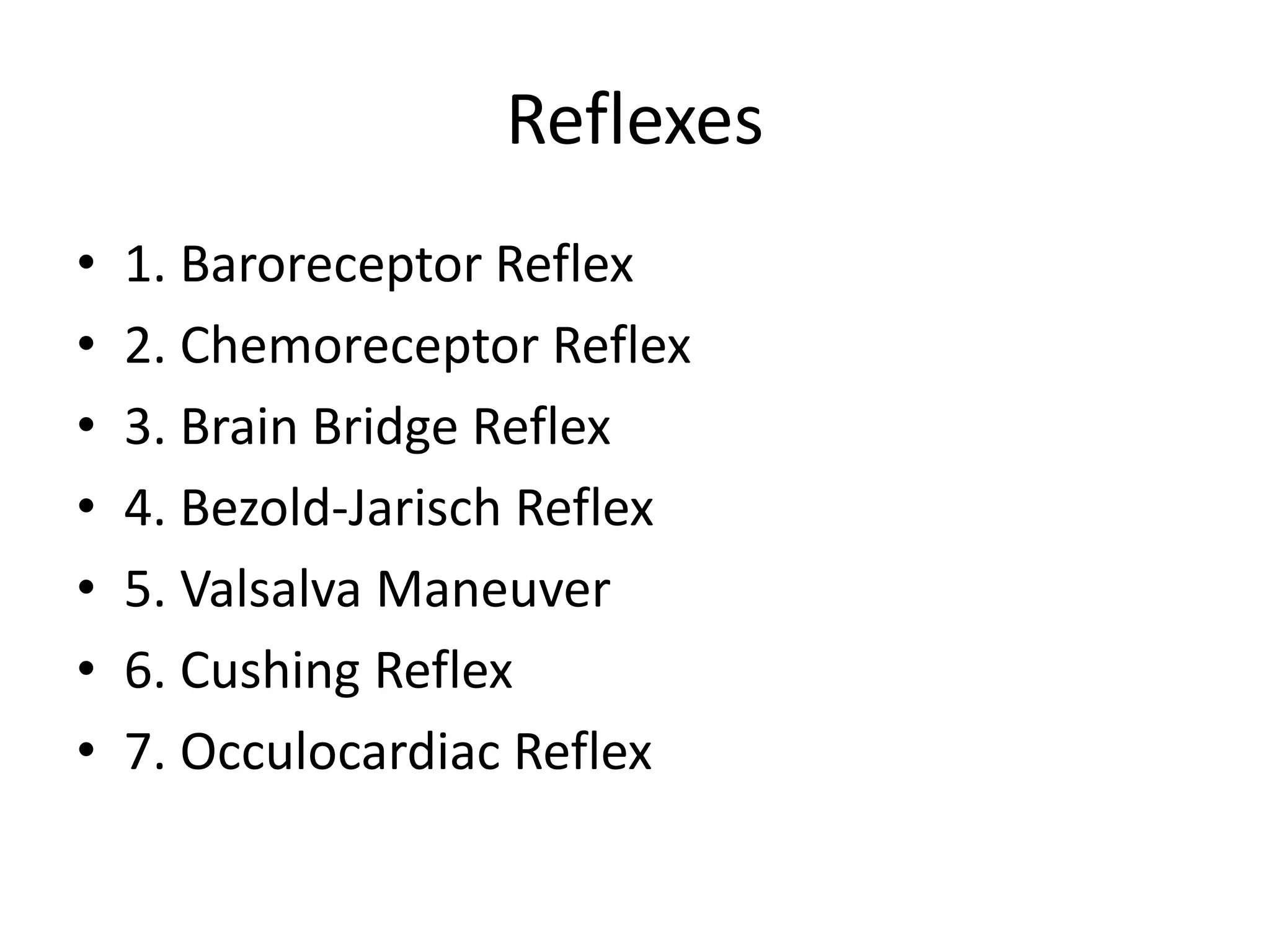 Cardiac reflexes | PPTX
