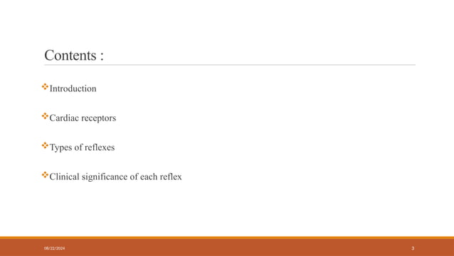 CARDIAC REFLEXES ppt cardiac reflexes .pptx