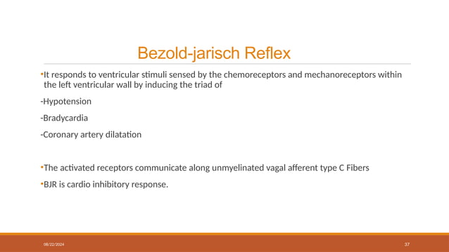 CARDIAC REFLEXES ppt cardiac reflexes .pptx