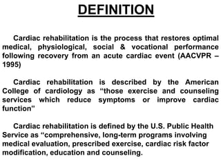 Cardiac rehabilitation | PPSX
