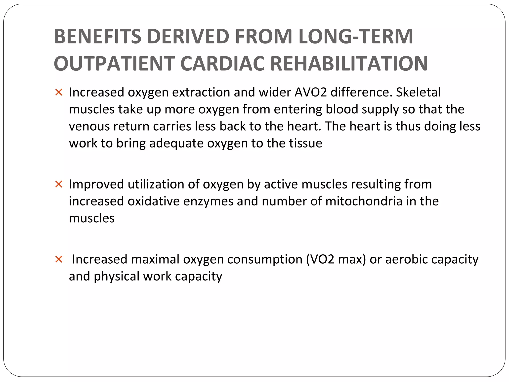Cardiac rehabilitation | PPTX