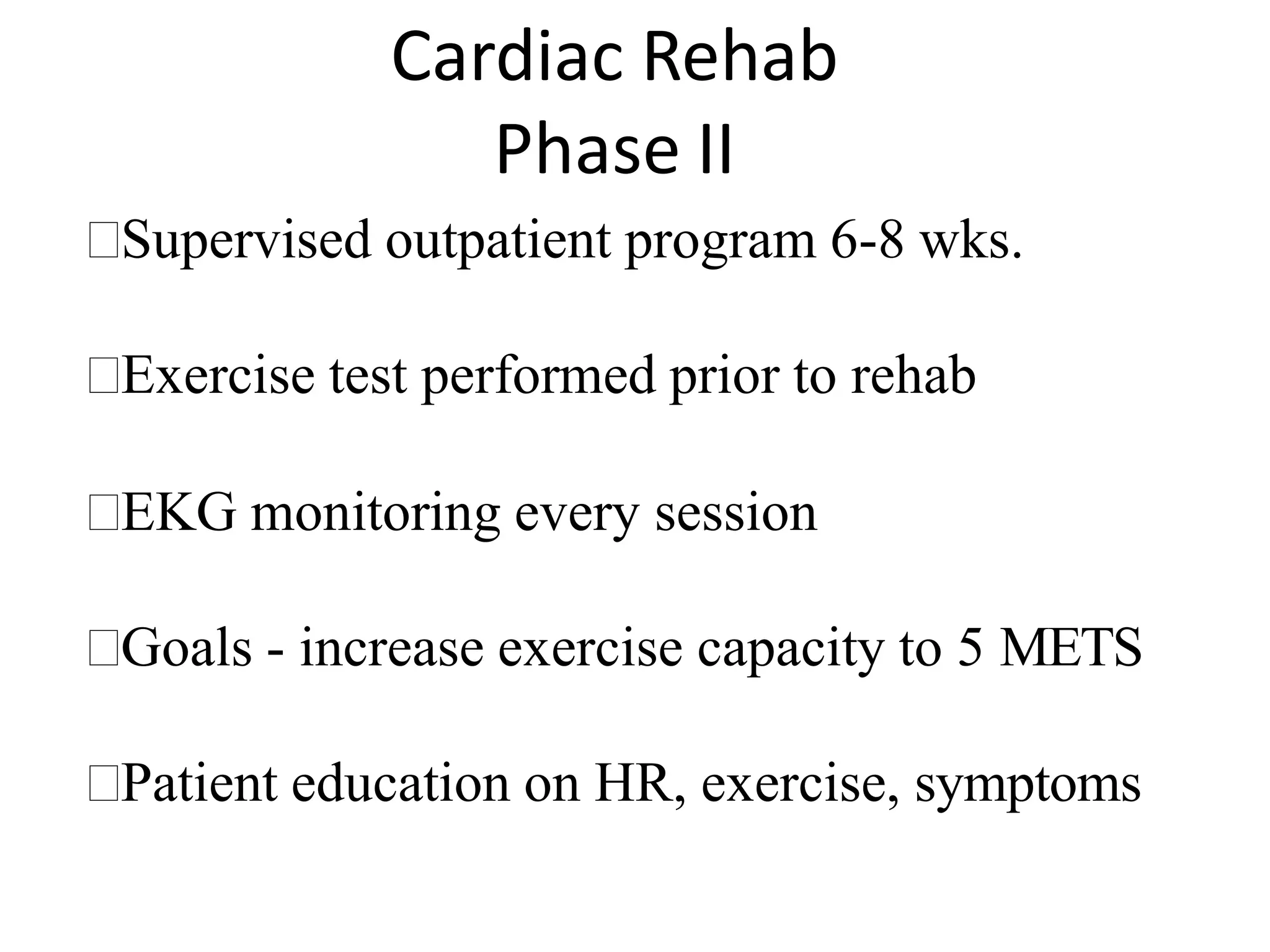 Cardiac rehabilitation | PPTX