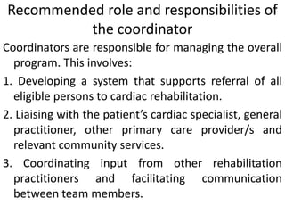 Cardiac rehabilitation | PPTX
