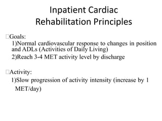 Cardiac rehabilitation | PPTX
