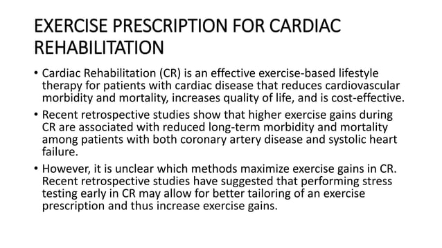 Cardiac Rehabilitation Pptx