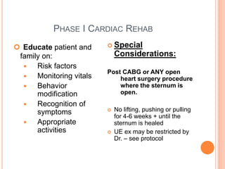 Cardiac Rehabilitation: Presentation | PPTX