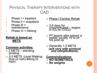 Cardiac Rehabilitation: Presentation | PPTX