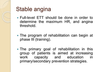 Cardiac rehabilitation | PPTX