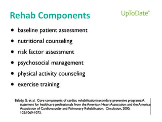 Cardiac rehabilitation past and present | PPT
