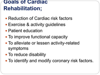 Cardiac rehabilitation pradeep | PPTX