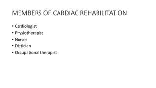 Cardiac rehab | PPTX