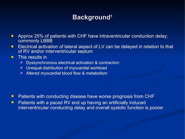 Cardiac Resynchronisation Therapy | PPT