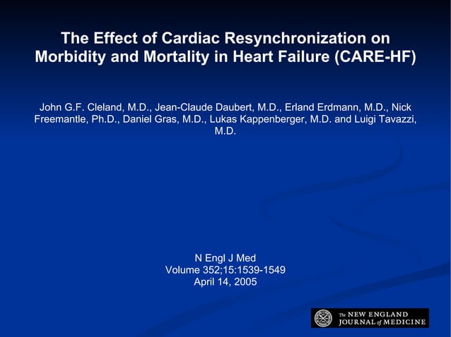 Cardiac Resynchronisation Therapy | PPT