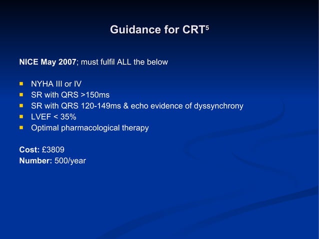 Cardiac Resynchronisation Therapy | PPT