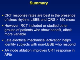 Cardiac resynchronization therapy : Atrial Fibrillation | PDF