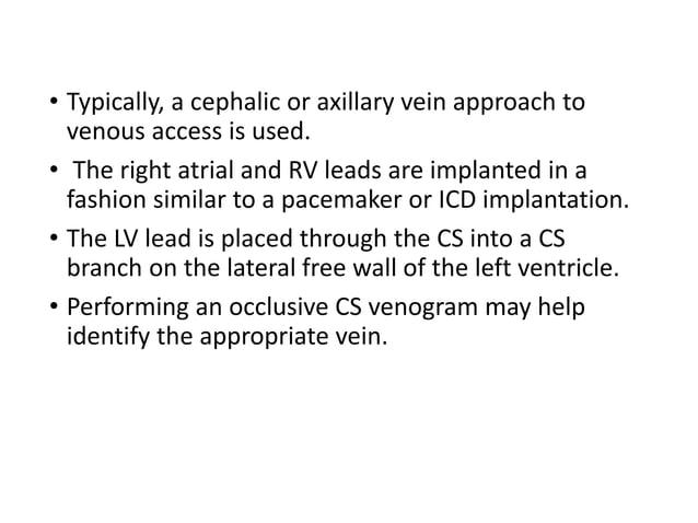Cardiac resynchronization therapy | PPTX