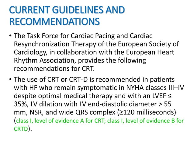 Cardiac Resynchronization Therapy Ppt