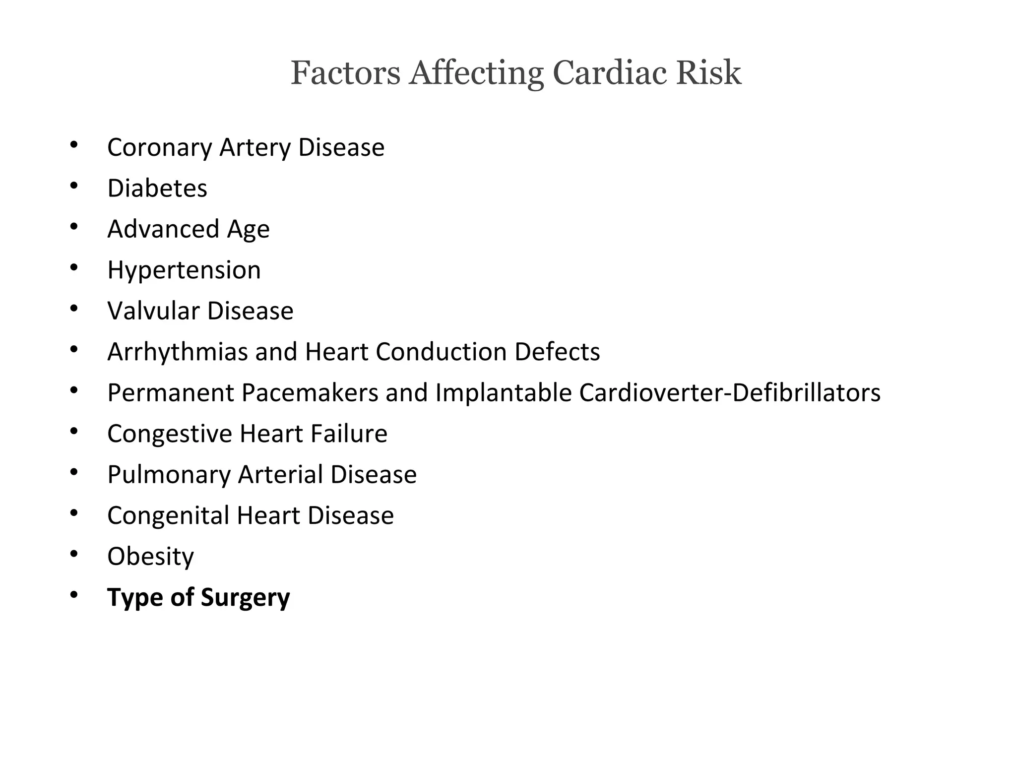 Cardiac risk stratification | PPT