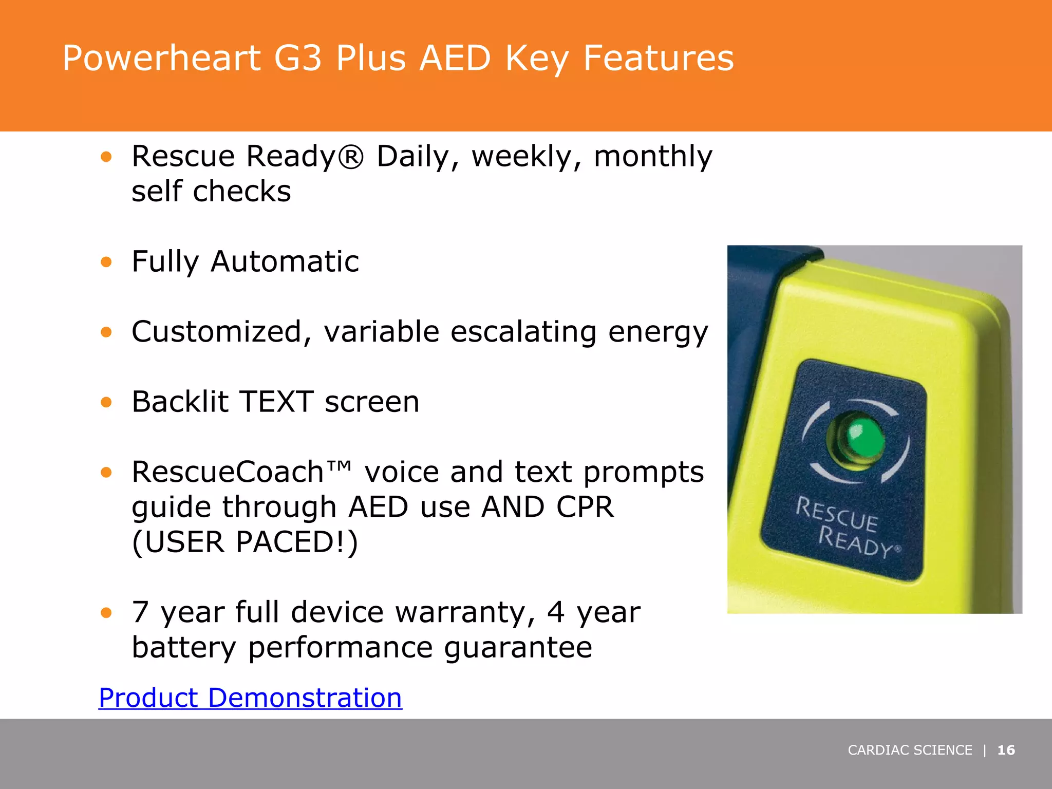 Cardiac Science - AEDs Save Lives | PPT