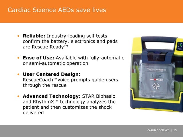 Cardiac Science - AEDs Save Lives | PPT
