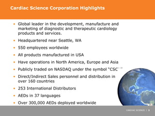 Cardiac Science - AEDs Save Lives | PPT