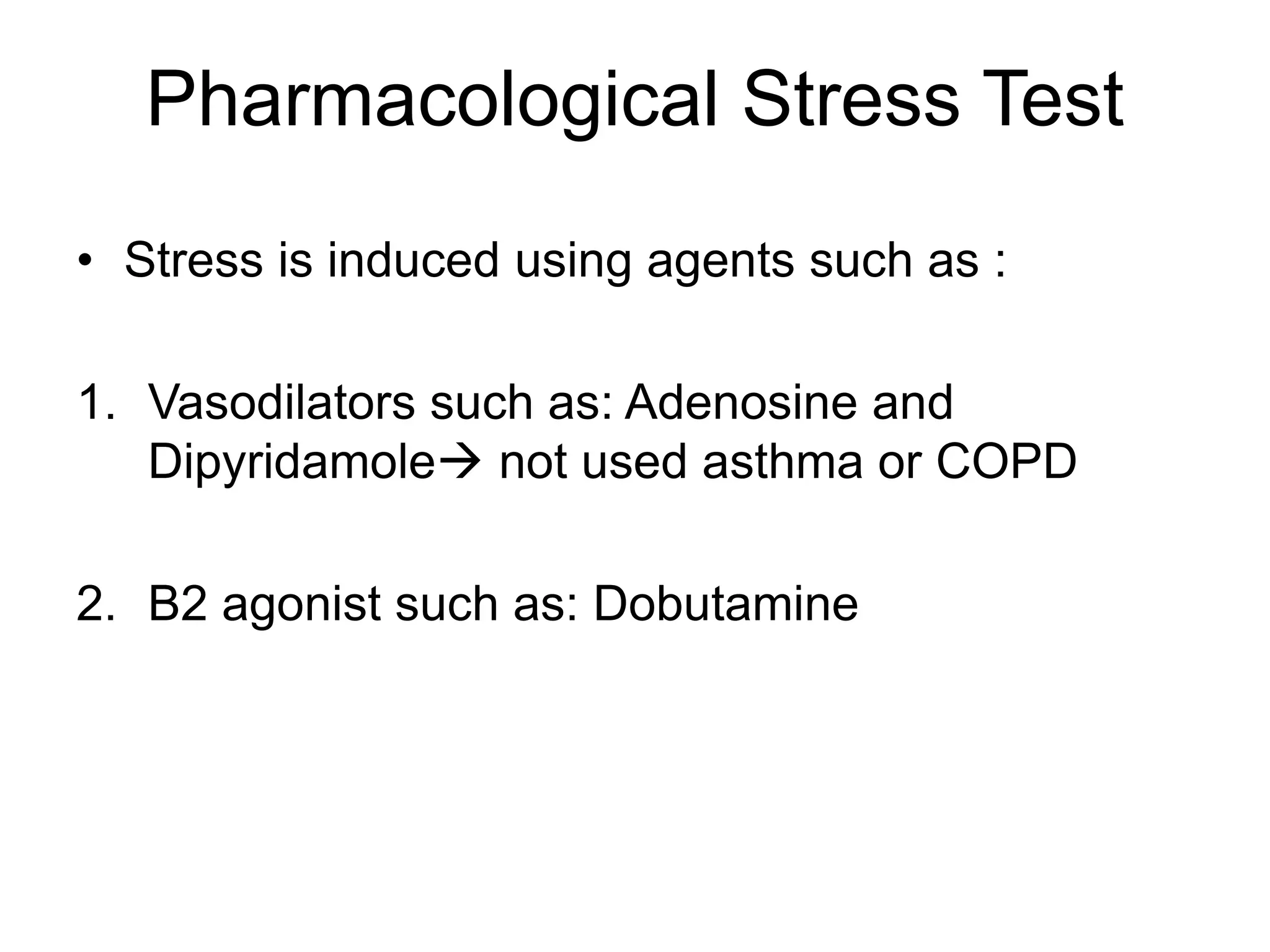Cardiac stress test | PPTX