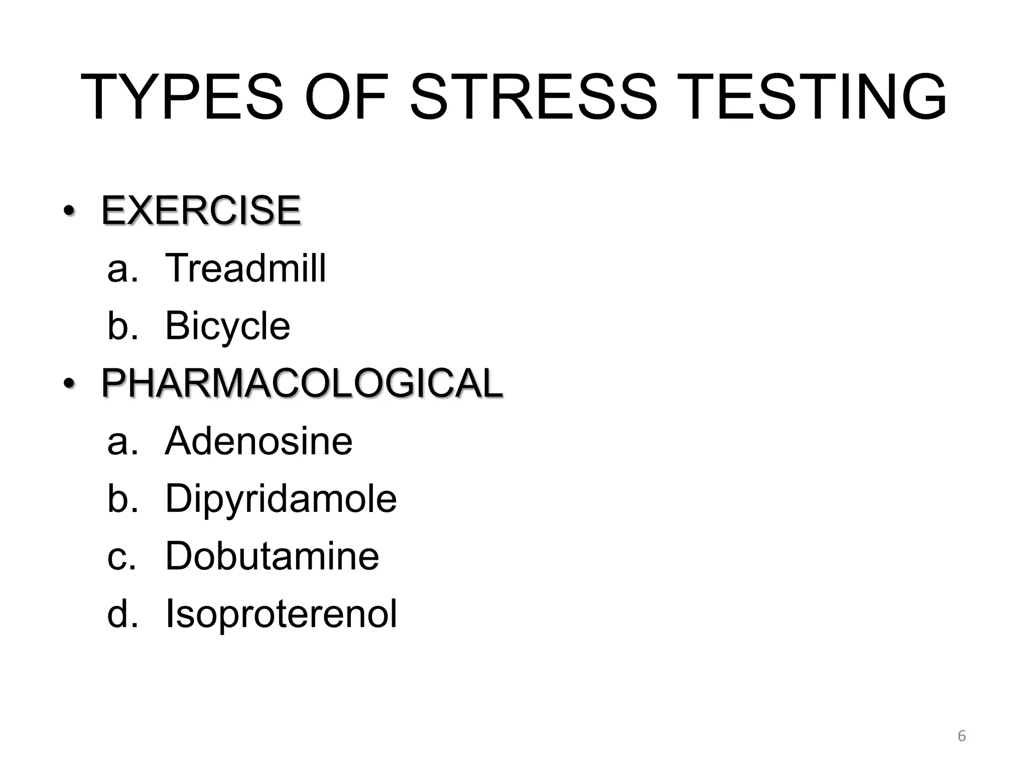 Cardiac stress test | PPTX