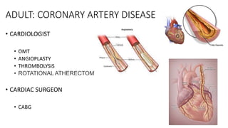 Cardiac surgeon vs cardiologist role | PPTX