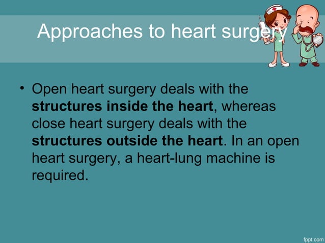 Cardiac surgeries | PPT | Heart and Cardiovascular Diseases | Diseases ...