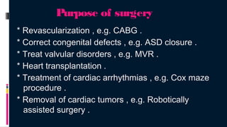 Cardiac surgery | PPT