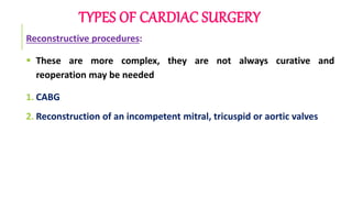 Cardiovascular surgeries-CABG,TYPES,CARDIOPULMONARY BYPASS MACHINE | PPTX