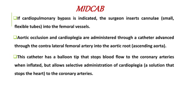 Cardiovascular surgeries-CABG,TYPES,CARDIOPULMONARY BYPASS MACHINE | PPTX