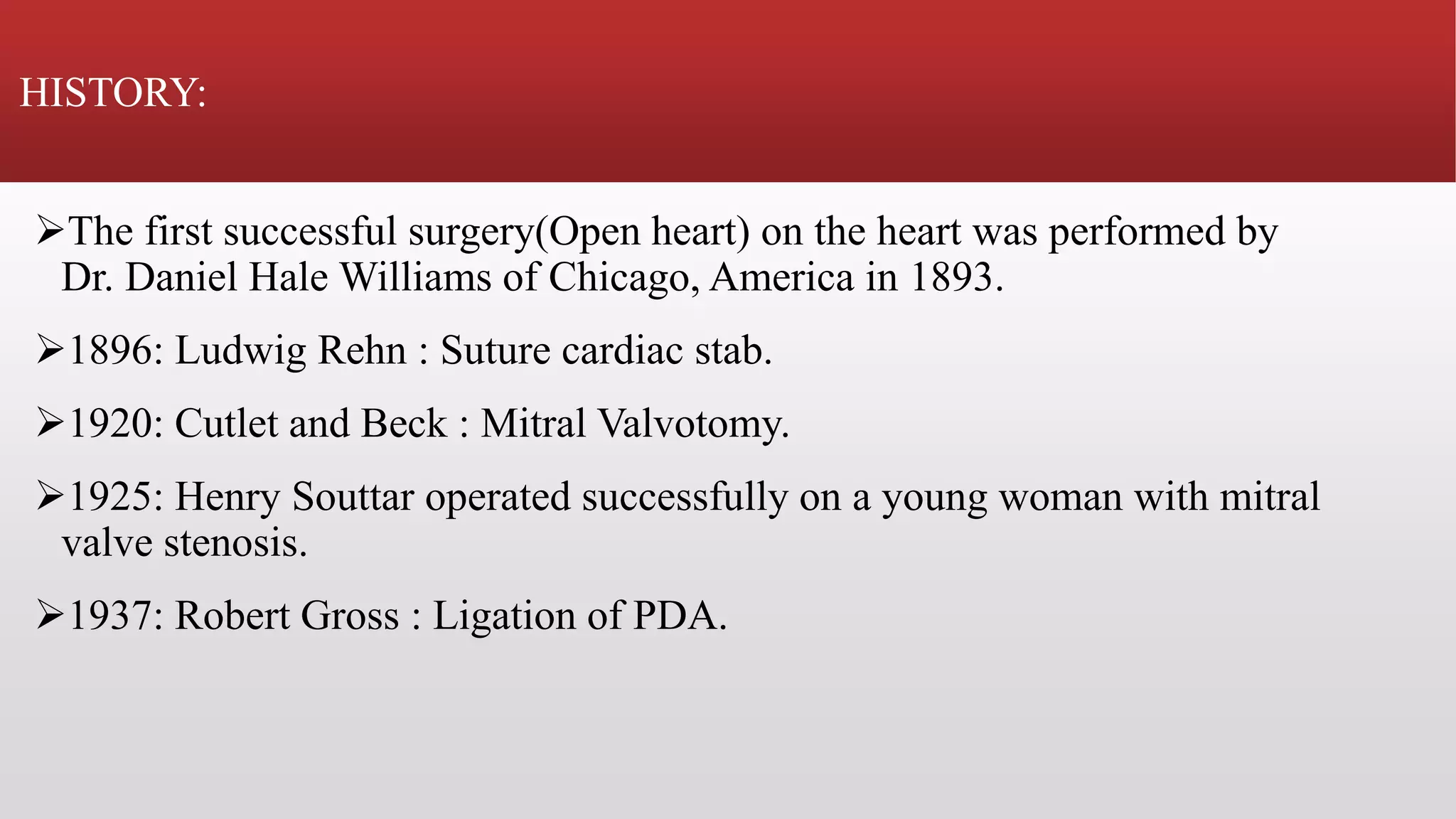 Cardiac surgery | PPTX