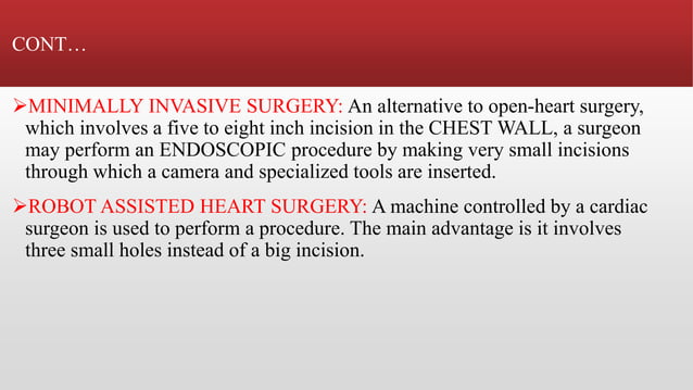 Cardiac surgery | PPTX