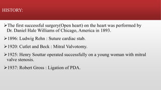 Cardiac surgery | PPTX