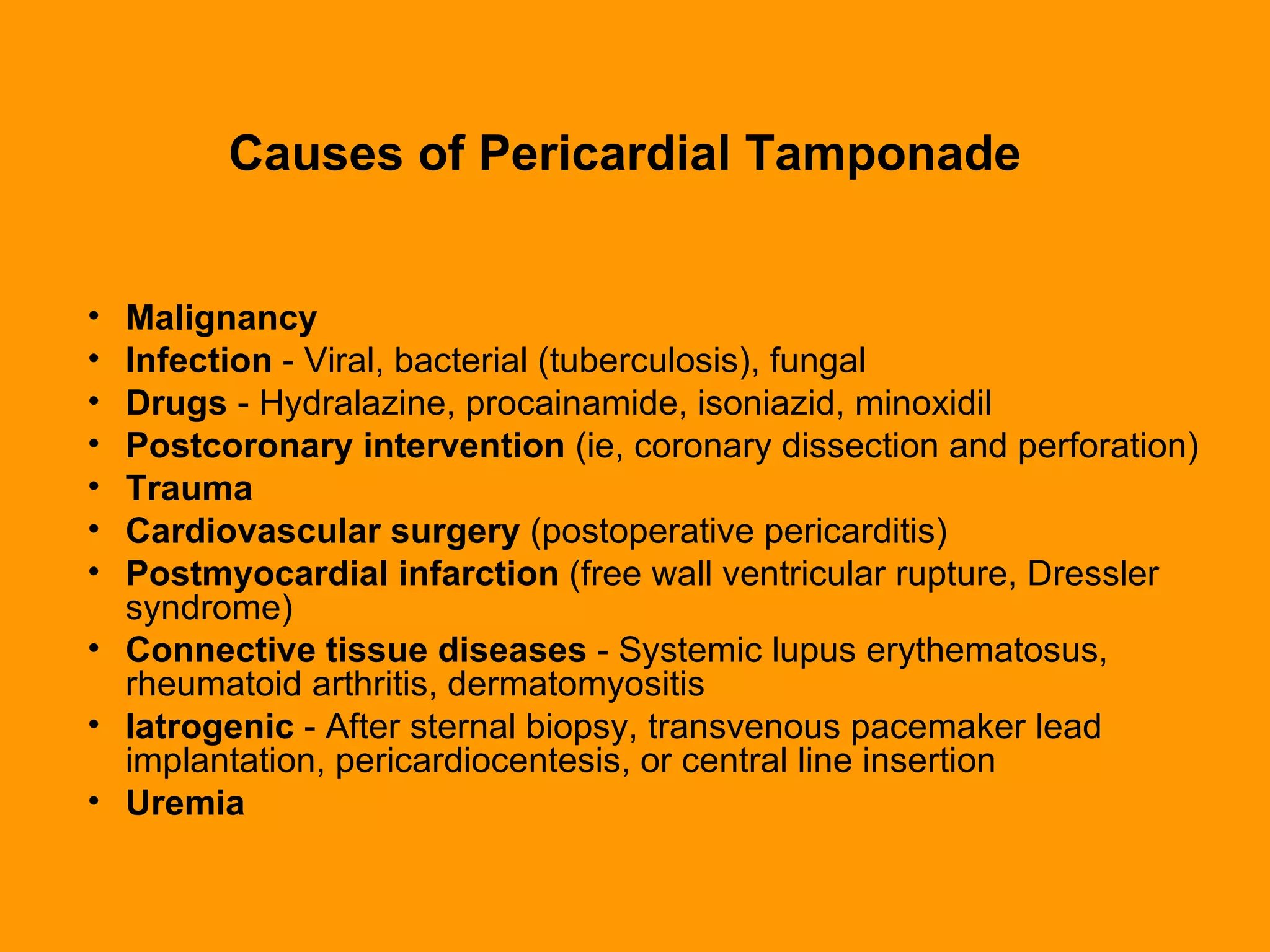 Cardiac Tamponade | PPT