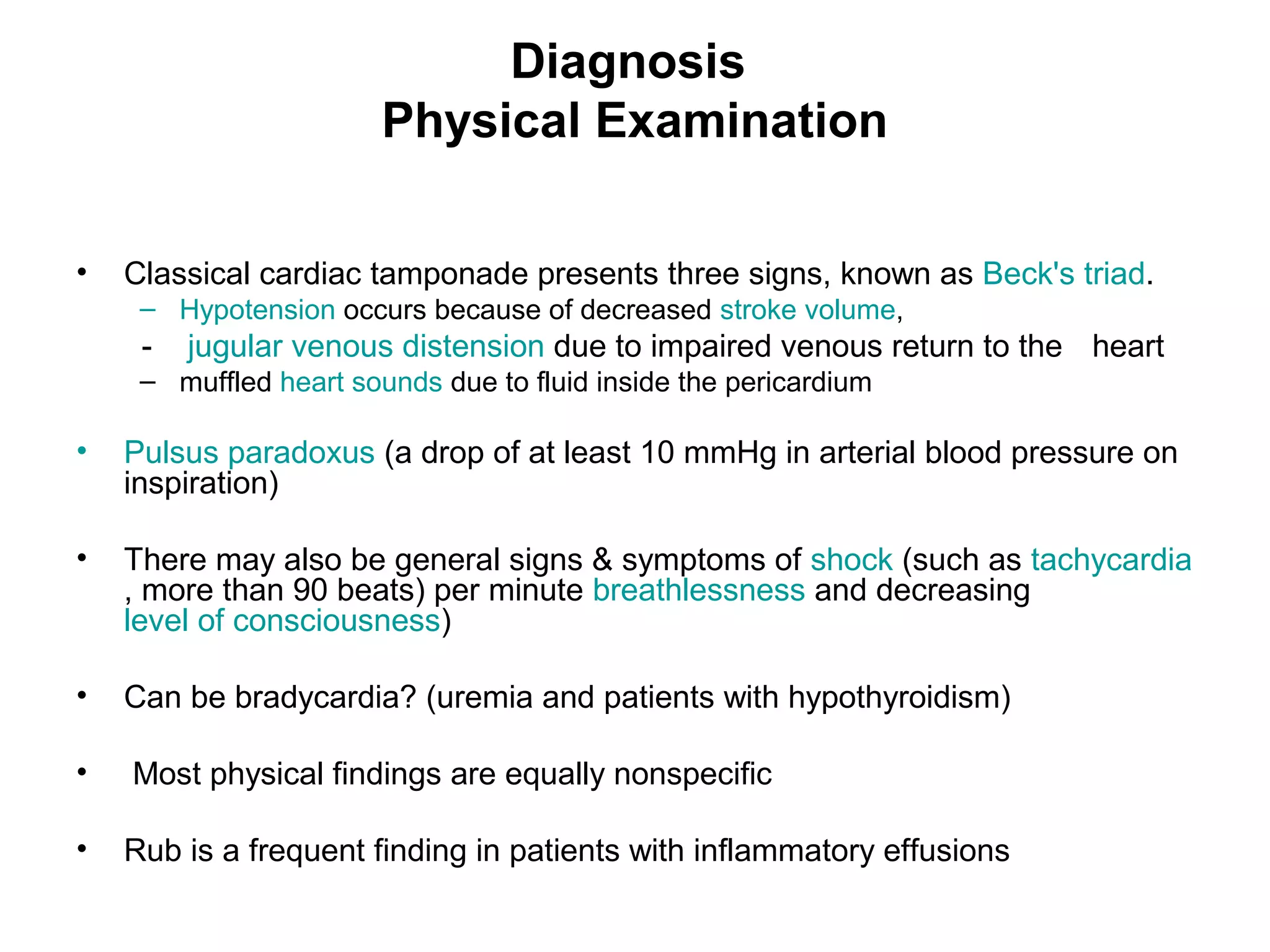 Cardiac tamponade | PPT