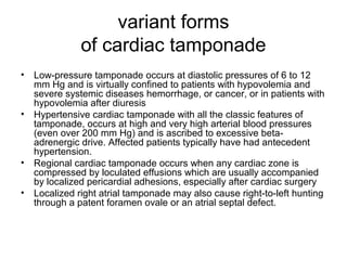 Cardiac tamponade | PPT
