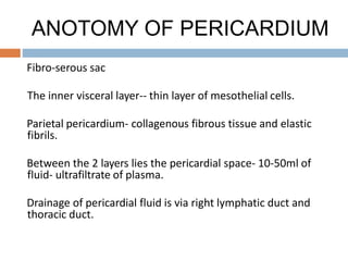Cardiac tamponade BY PANKAJ | PPTX