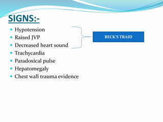 Cardiac tamponade | PPTX