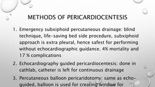 Cardiac tamponade | PPTX