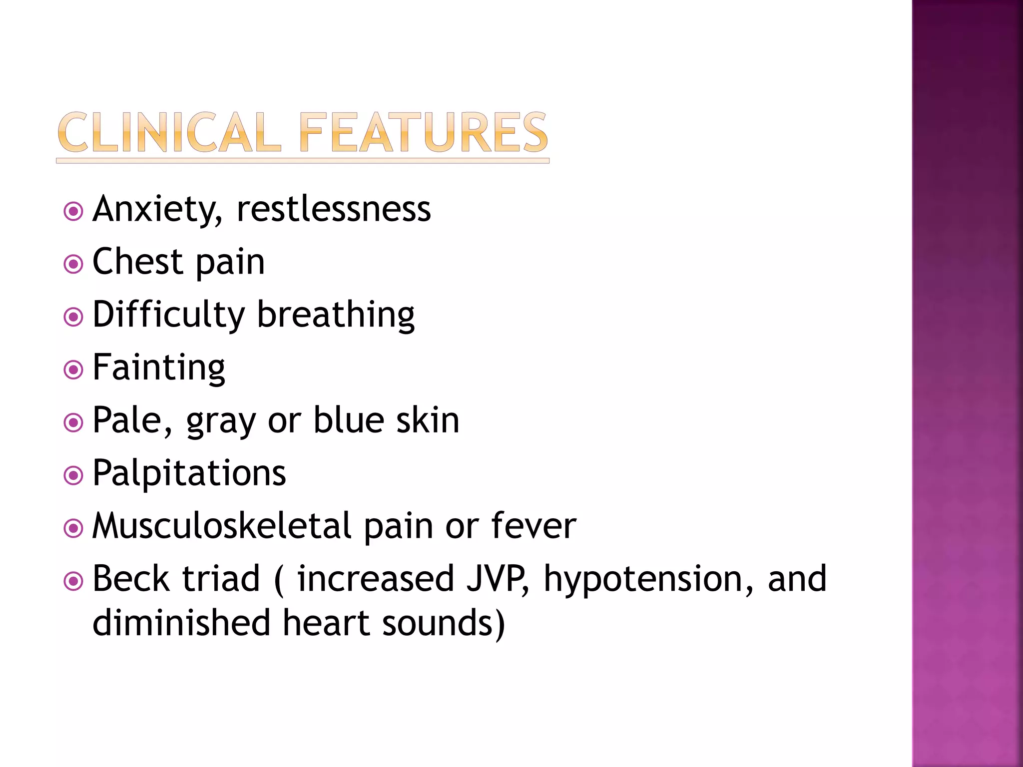 Cardiac tamponade | PPTX