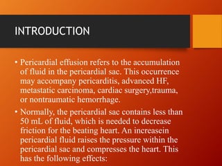 Cardiac tamponade | PPTX
