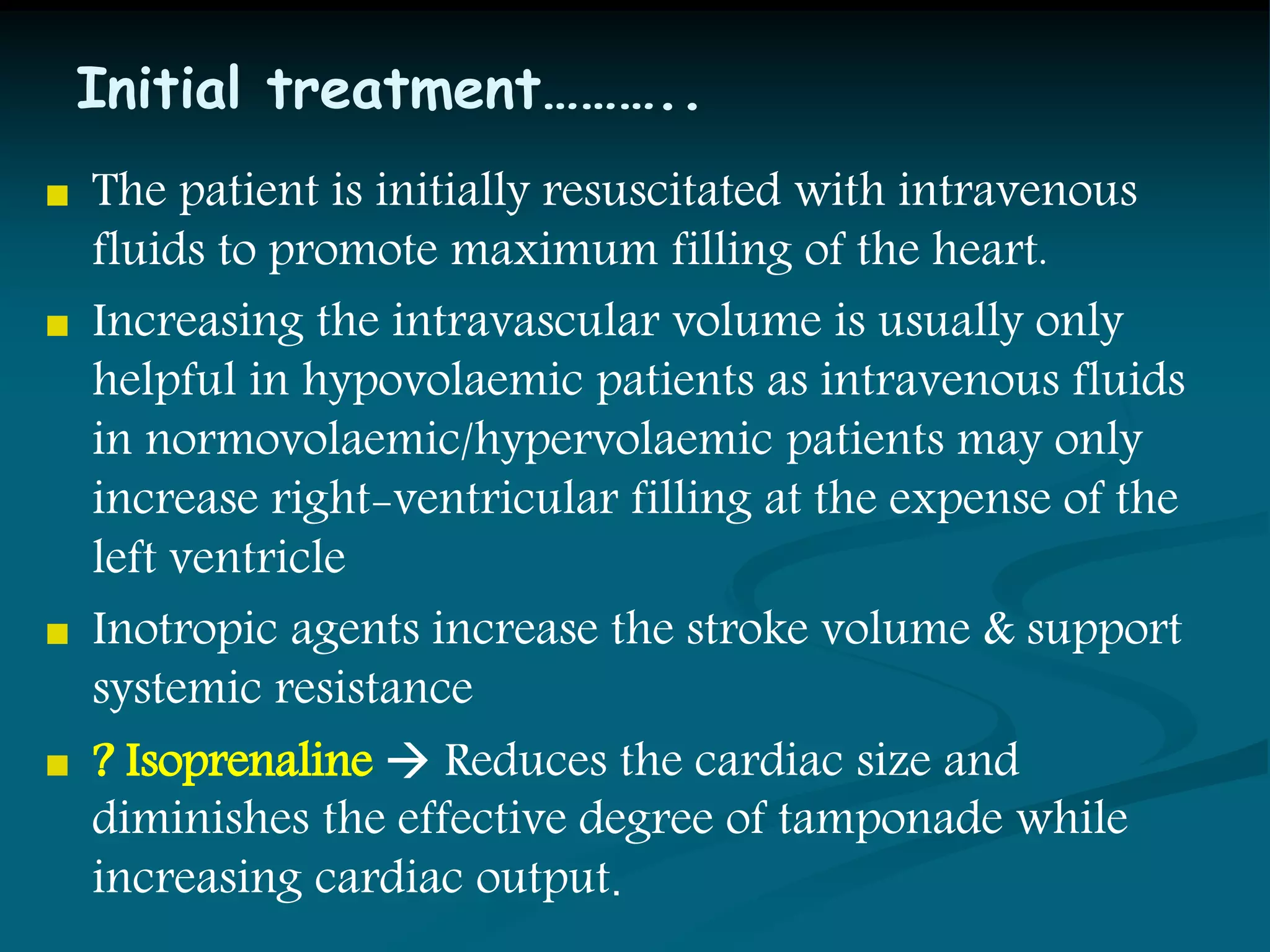 Cardiac tamponade | PPTX